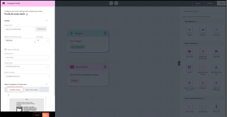 Creating a Sample Customer Journey Automation Workflow
