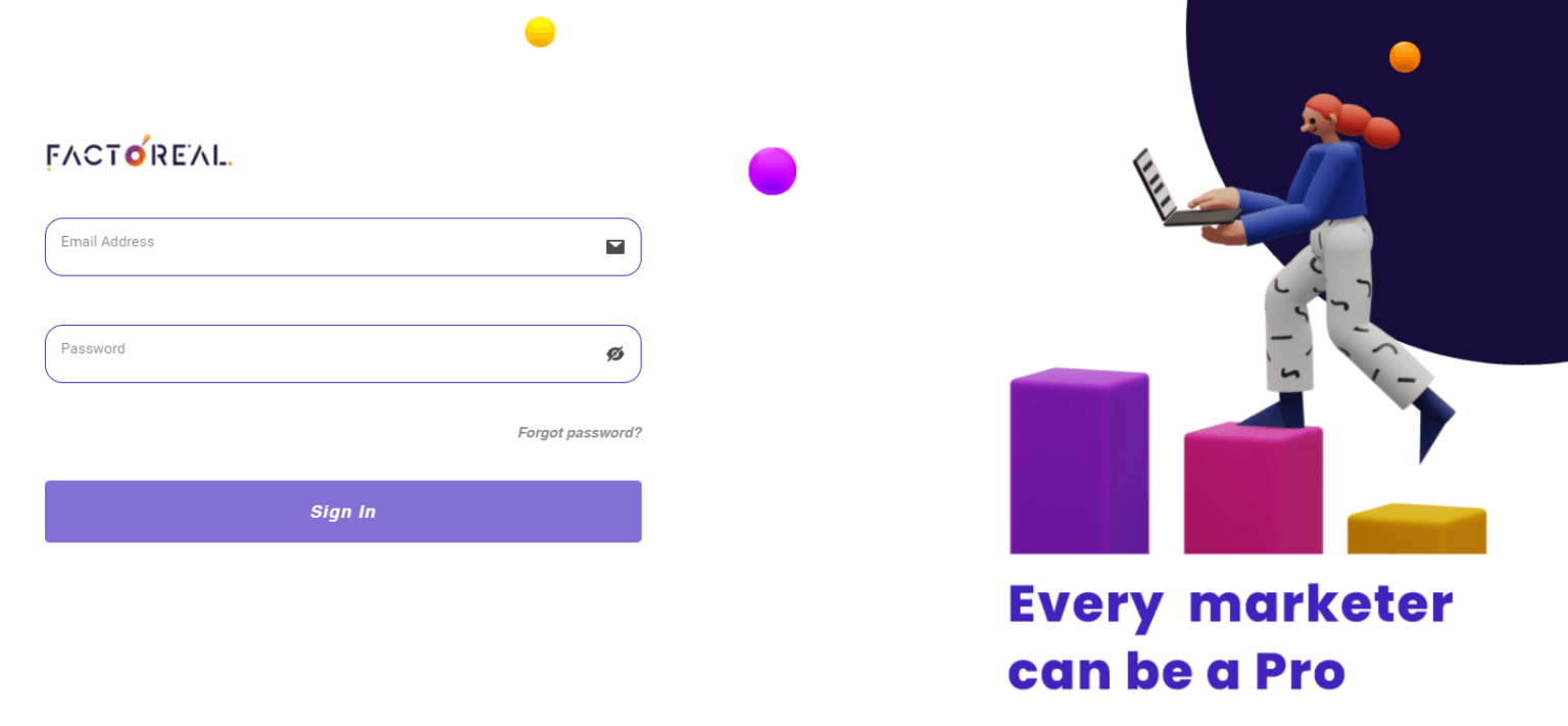 Login to Your Factoreal Account