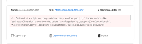 Track Shopify Stores - Factoreal